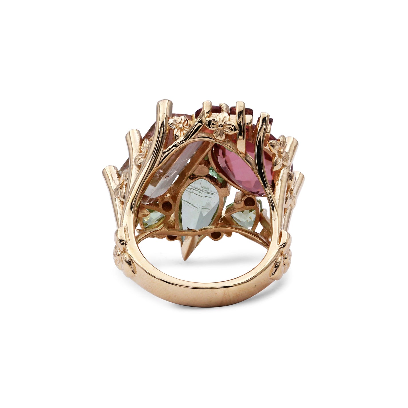 Luxury Tourmaline 14.55ct and Diamond 0.15ct Ring in 18K Gold | Stephen ...